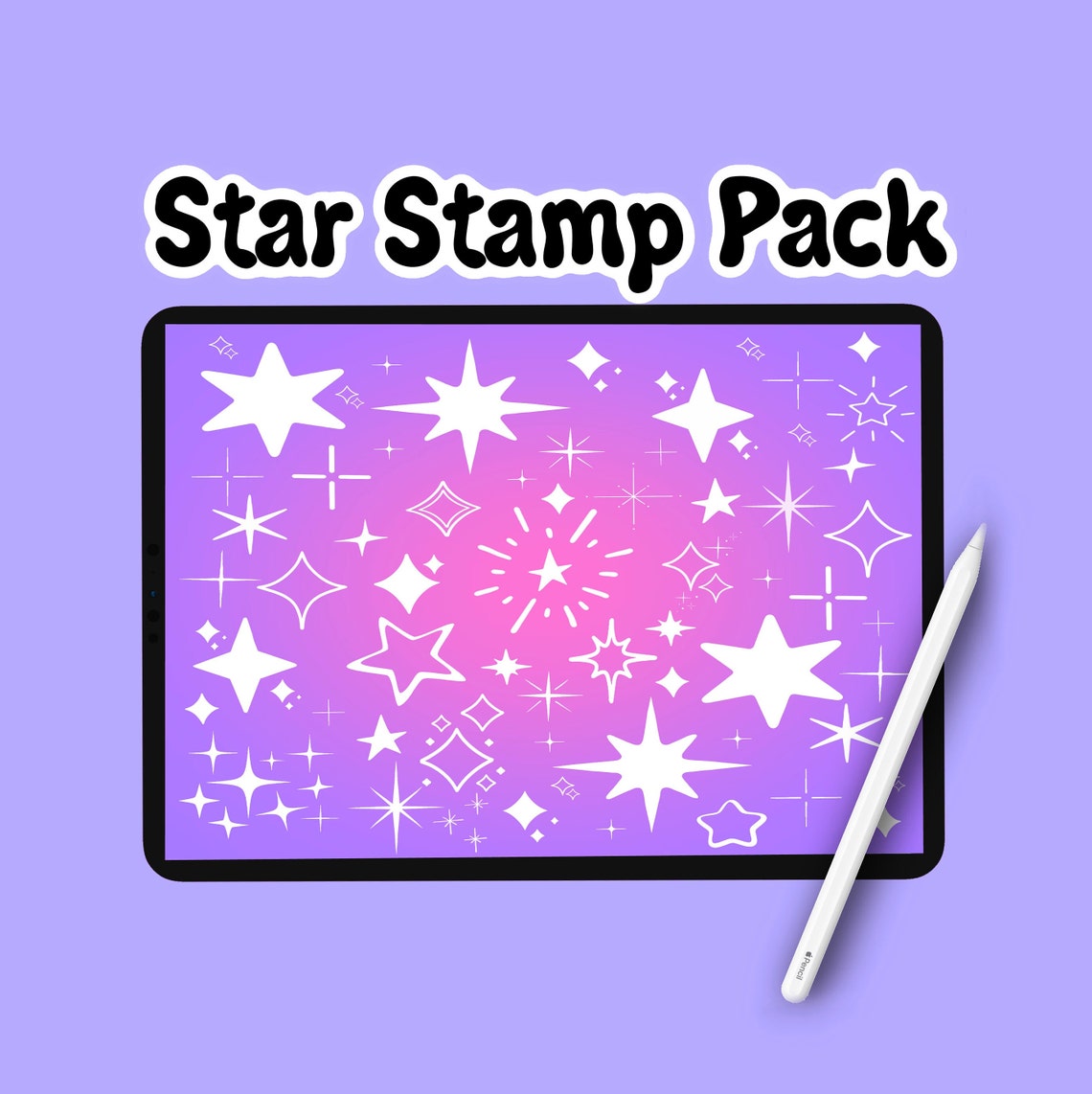 Sparkle Procreate Stamps | Star Procreate Stamps | Cosmic | 30 Stamps ...