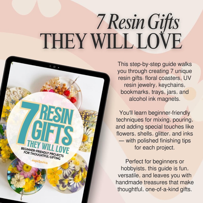 7 Resin Gift Tutorials PDF | Beginner Epoxy Resin Projects | DIY ...