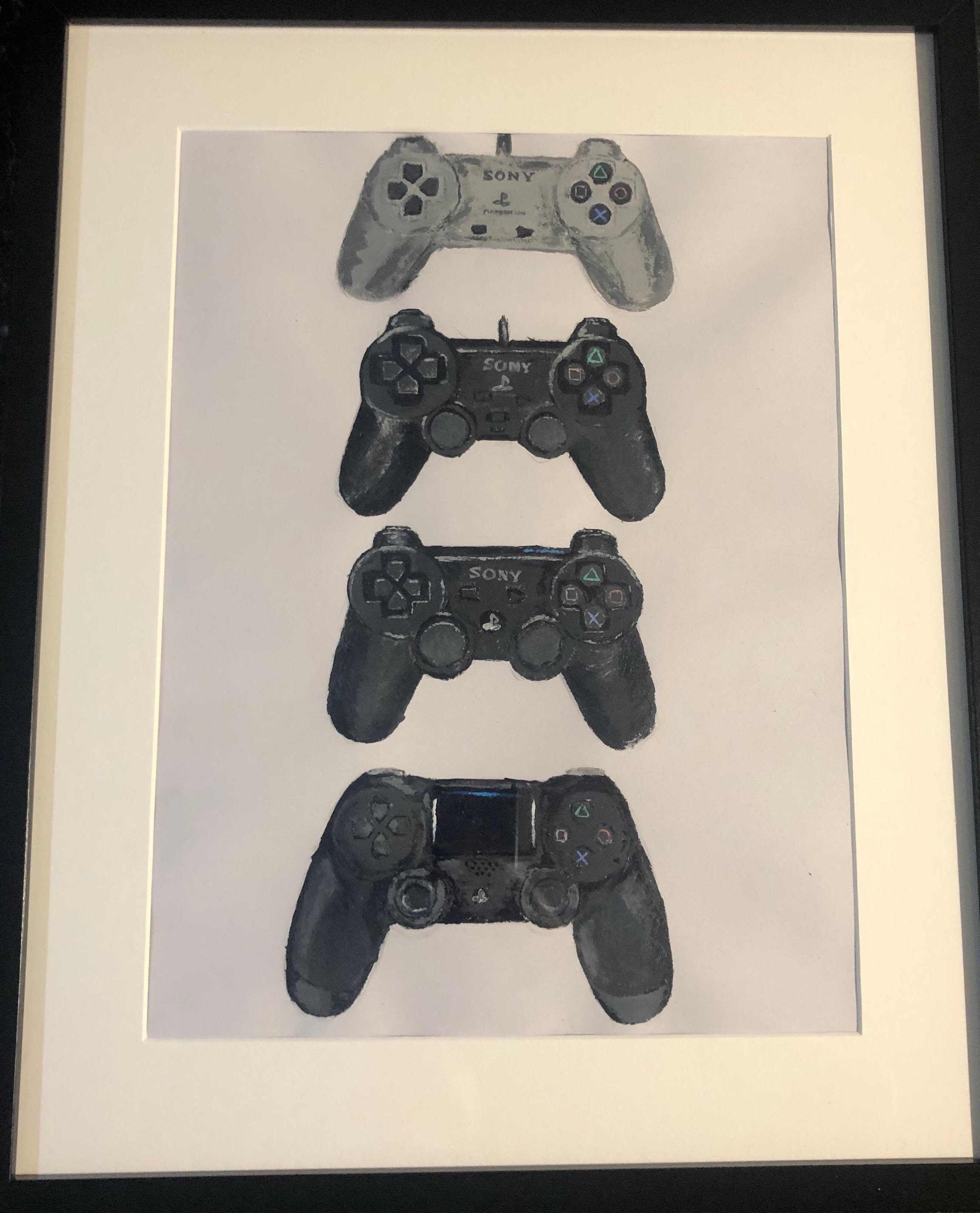 Playstation Controller Painting | Etsy