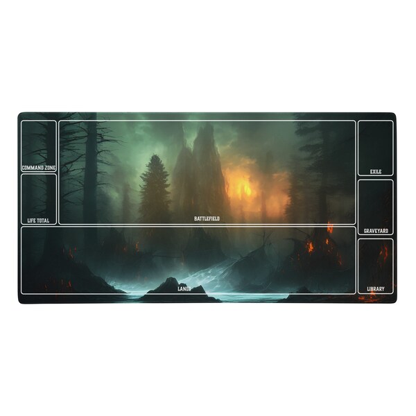 Playmat with magic zone layout - Etsy México