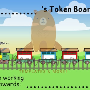 Train Token Board/ Behavior Chart for ABA, Parents, BCBA, RBT - Etsy