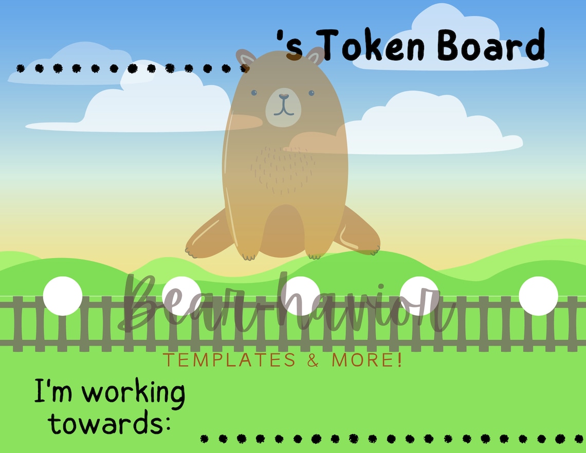 Train Token Board/ Behavior Chart for ABA, Parents, BCBA, RBT - Etsy