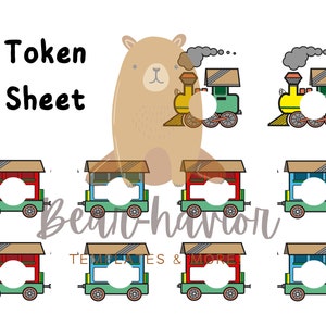 Train Token Board/ Behavior Chart for ABA, Parents, BCBA, RBT - Etsy