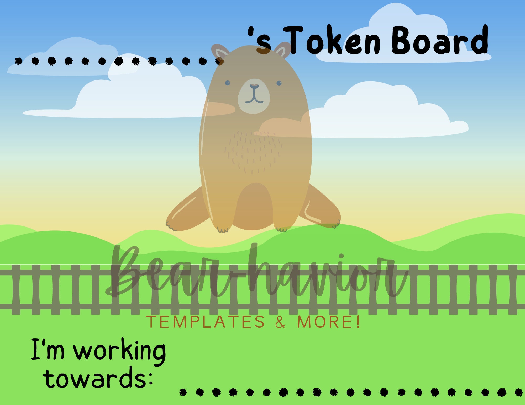 Train Token Board/ Behavior Chart for ABA, Parents, BCBA, RBT - Etsy