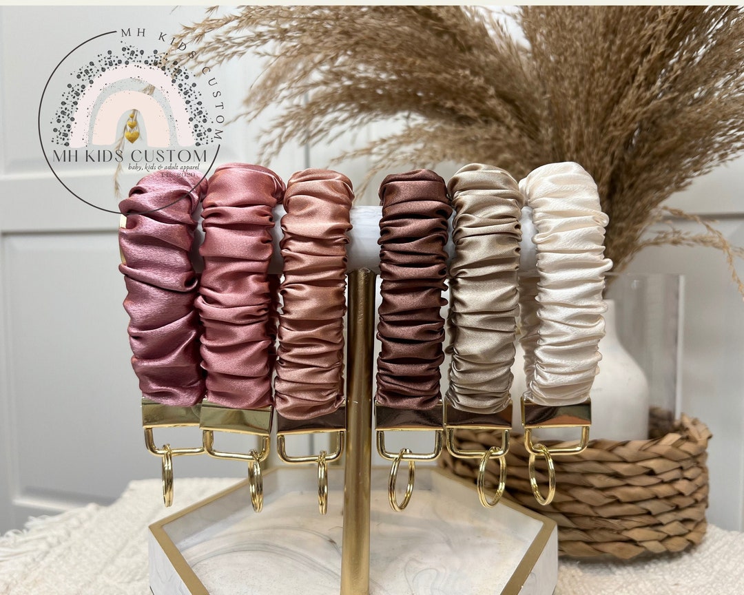 Satin Scrunchies Keychain, Scrunchies Keychain Wristlet, Scrunchies Key ...