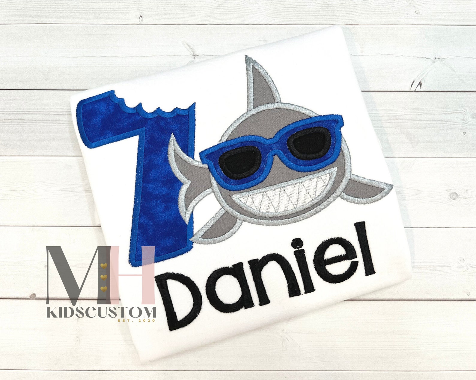Shark Birthday Shirt, Personalized Shark Shirt, Boys Custom Name Shirt ...