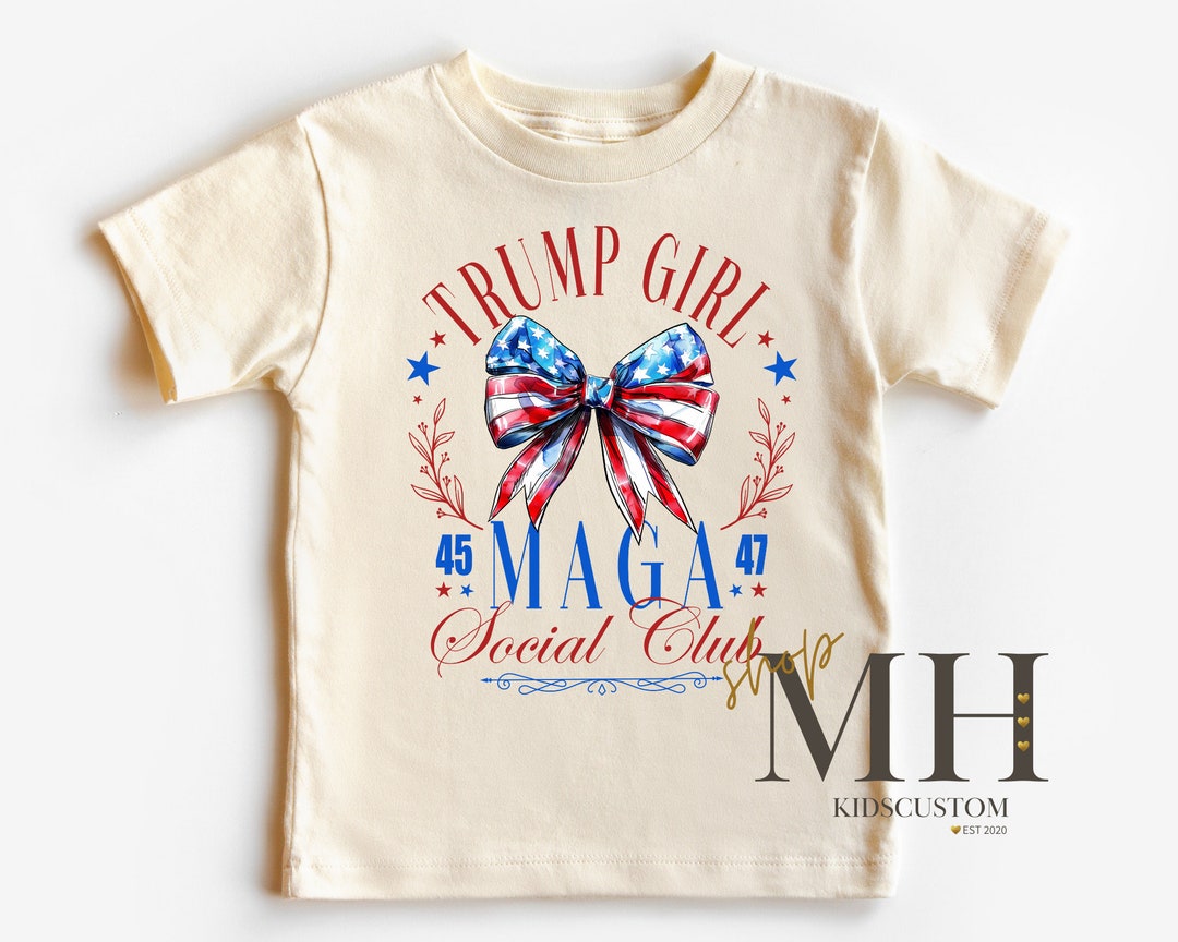 Trump Girl Shirt, Patriotic Kids T-shirt, Election 2024 Shirt, Trump ...