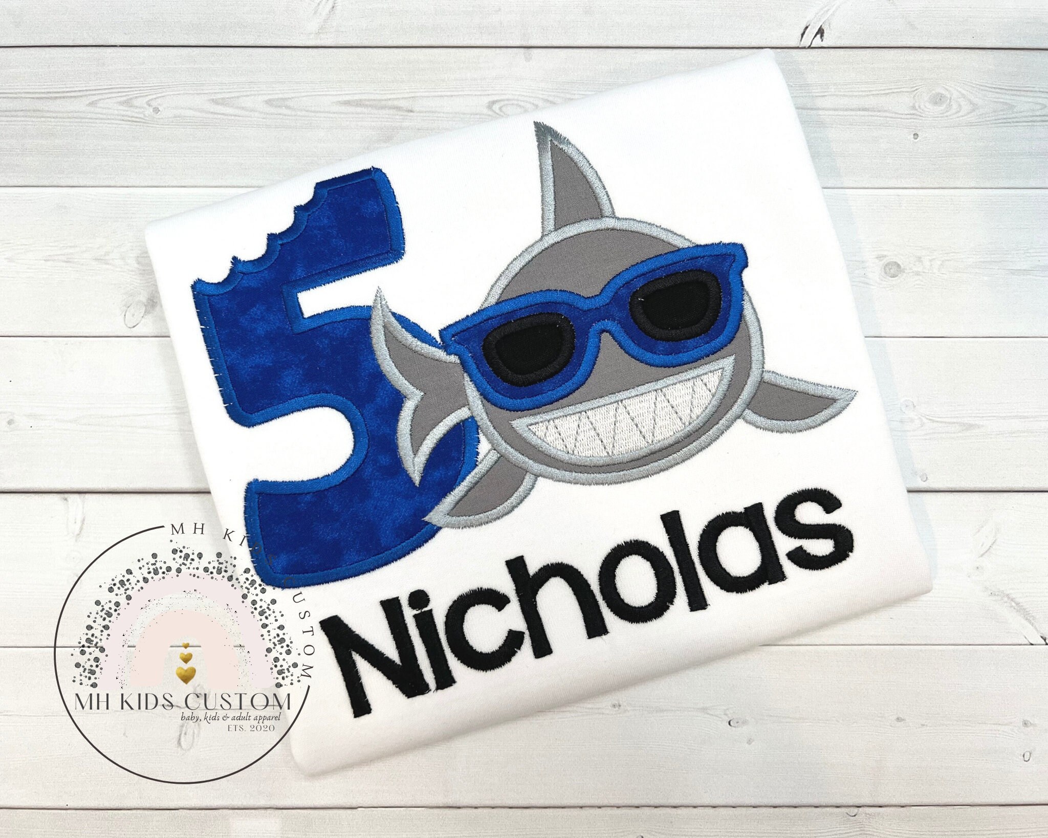 Shark Birthday Shirt Personalized Shark Shirt Boys Custom - Etsy