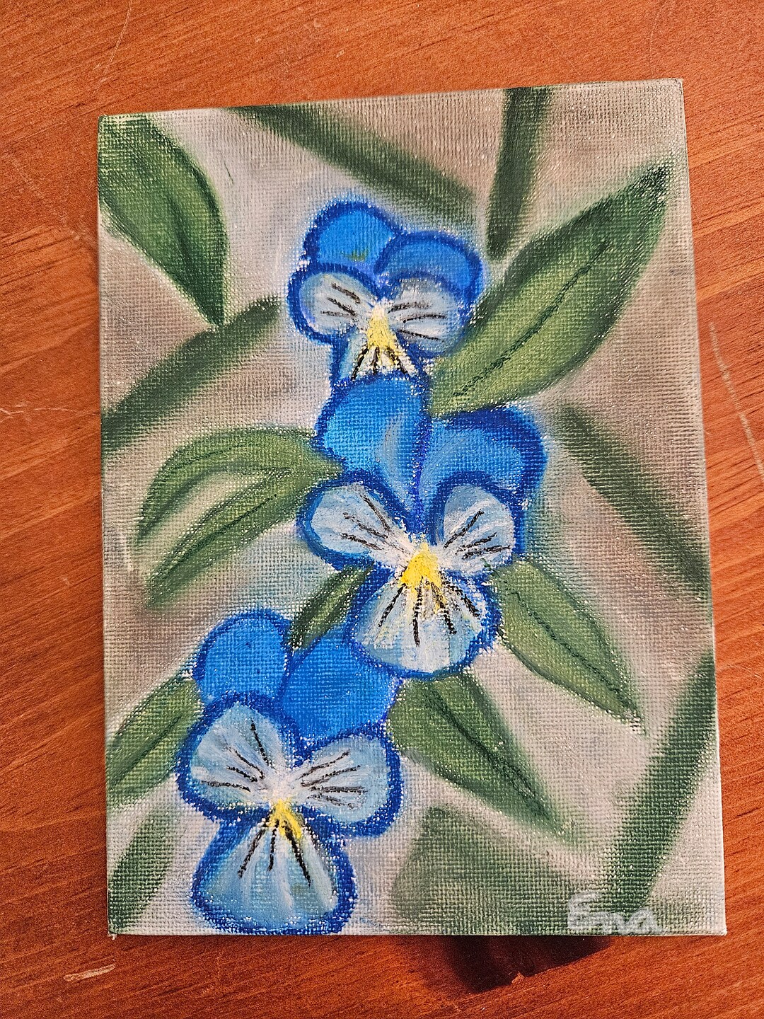 Pansie Pastel Painting - Etsy