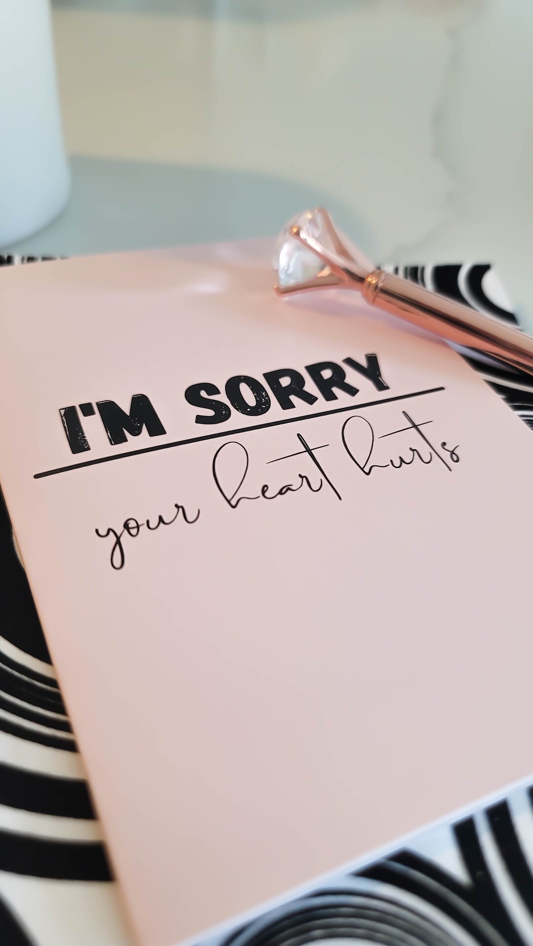 I'm Sorry Your Heart Hurts Understanding Greeting Card for Challenging ...