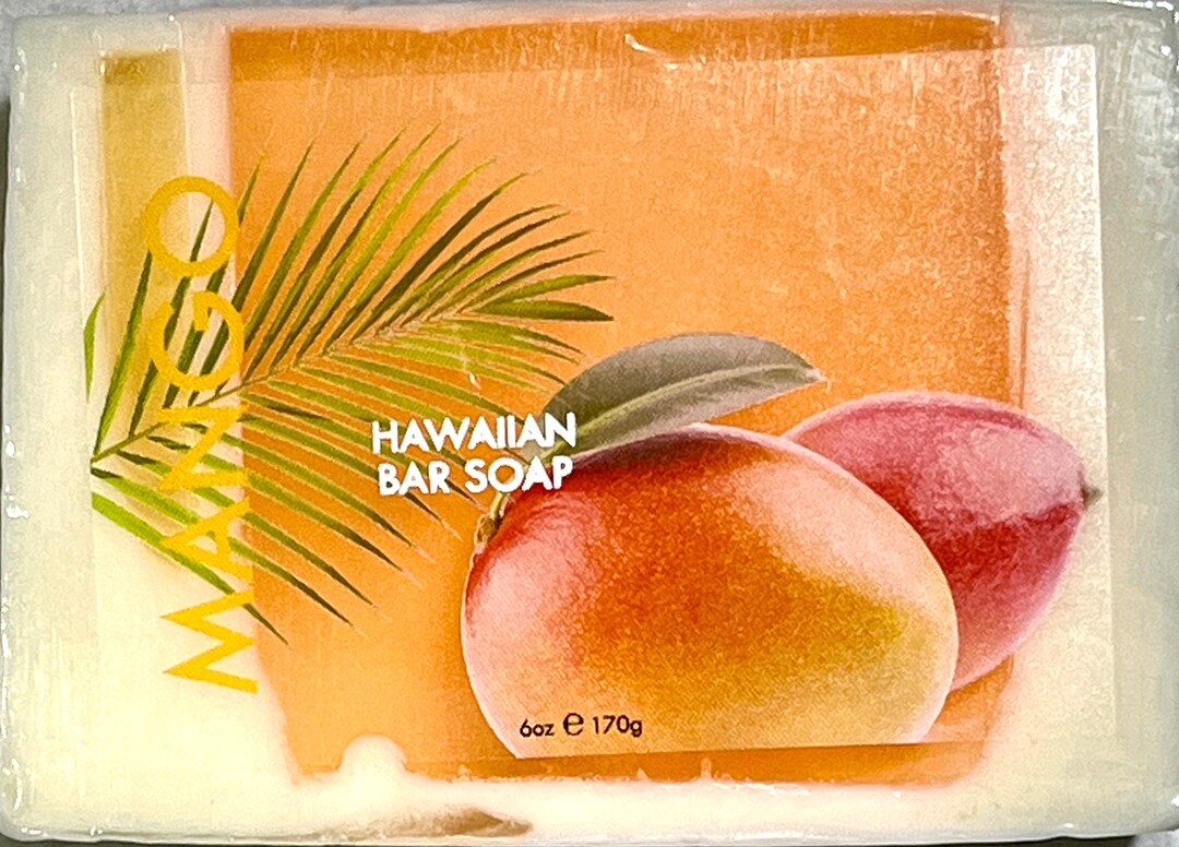 Hawaii Soap Bar/mango/made in Hawaii/kukui Oil/coconut Oil/100% Vegan ...