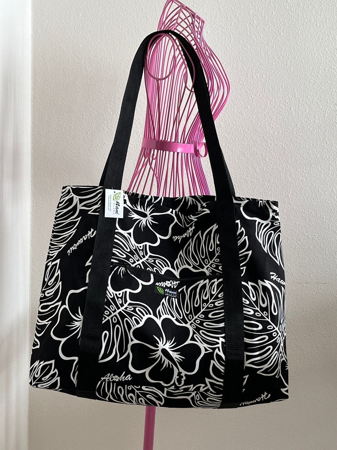 Beach Bag L,hawaiian Tote Bag,hawaiian Print,made in Hawaii,shopping ...