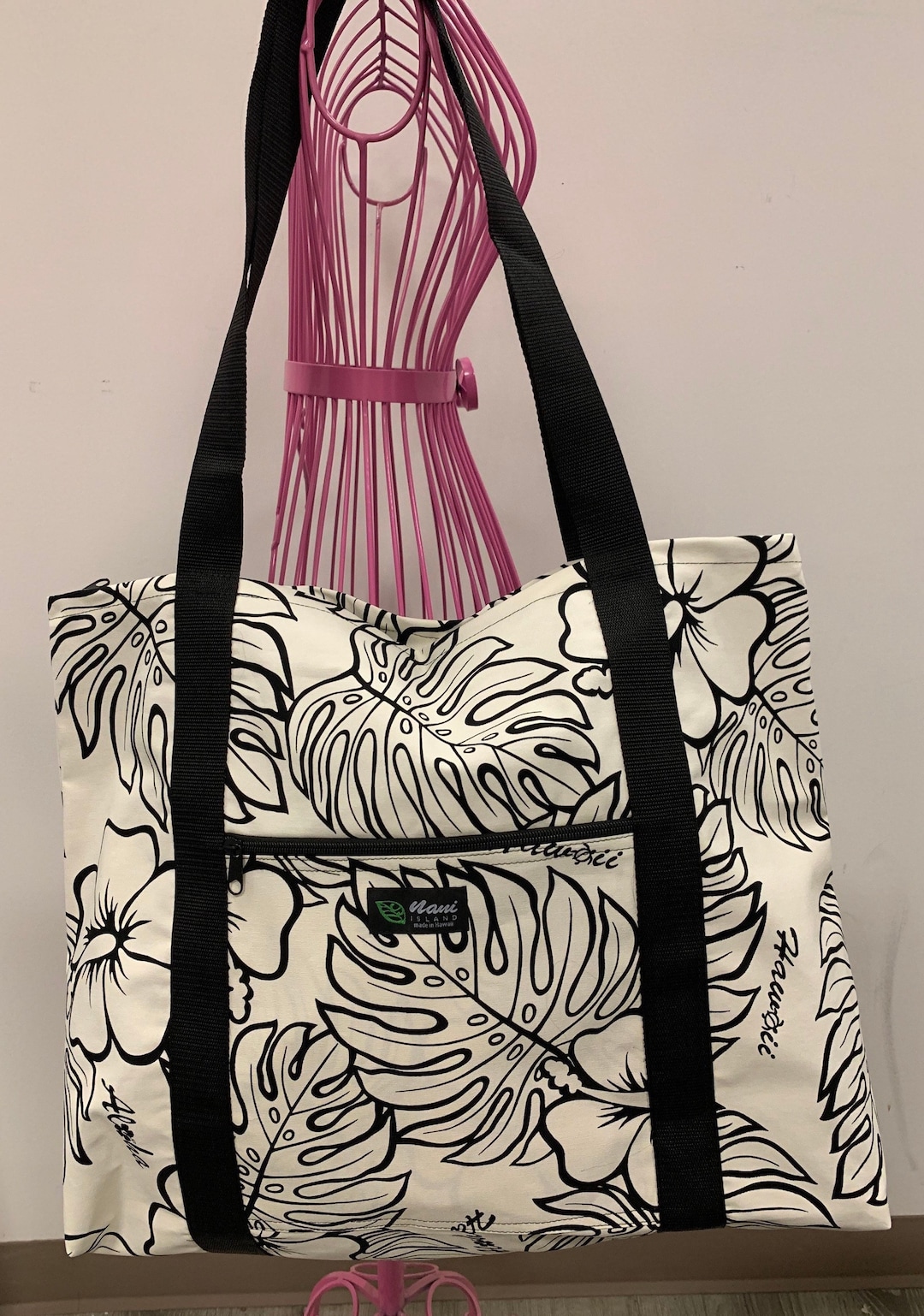 Beach Bag M,hawaiian Tote Bag,hawaiian Print,made in Hawaii,shopping ...