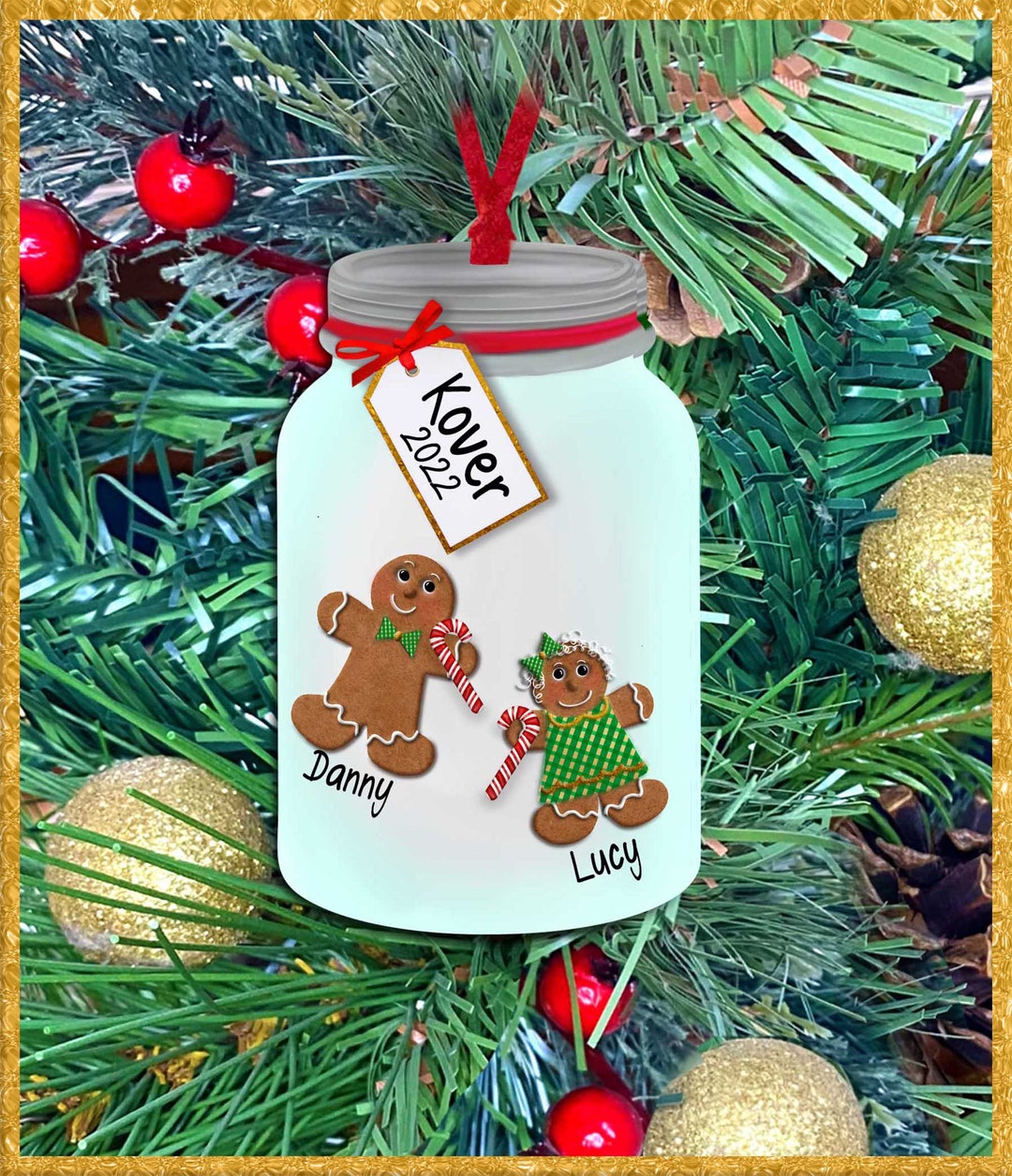 Personalized Mason Jar Family Personalized Ornament Ornament ...