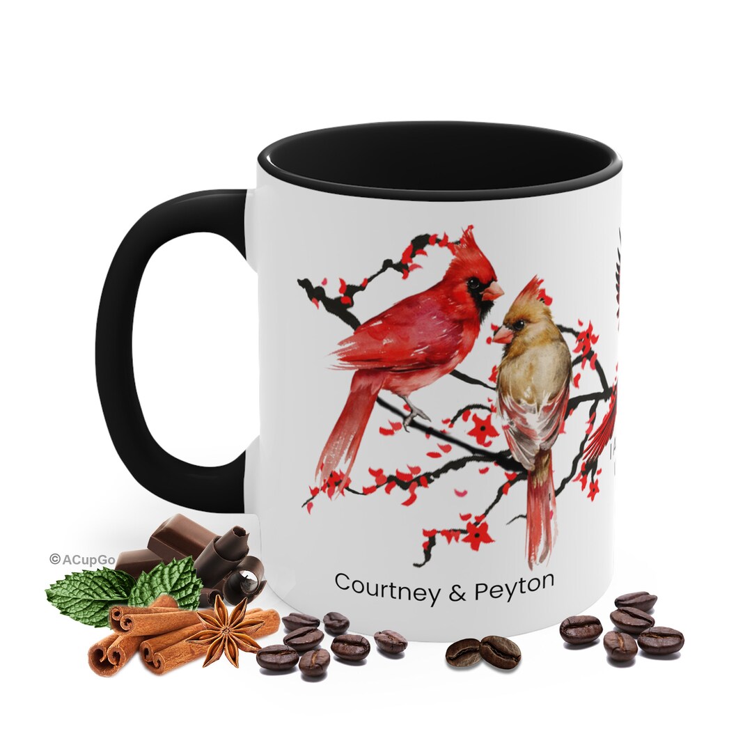 Cardinal Coffee Cup, Bird Gift, Select 11oz Ceramic Mug Color ...