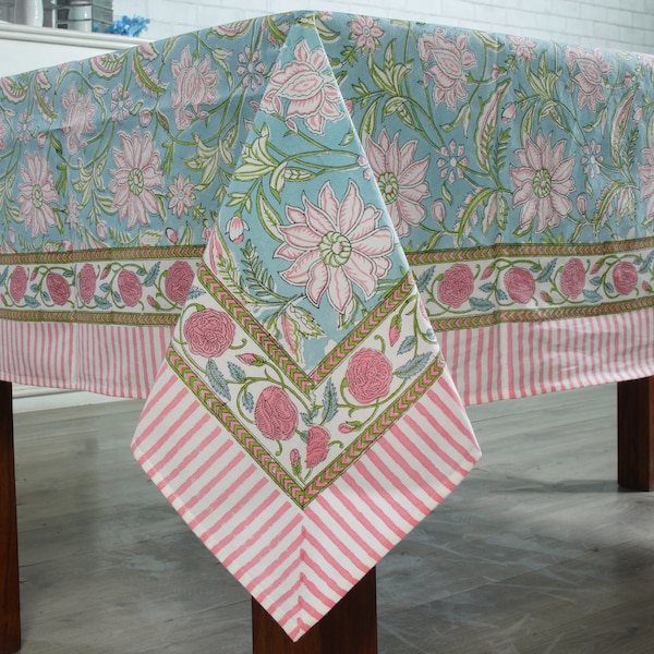 Block Print Tablecloth - Etsy