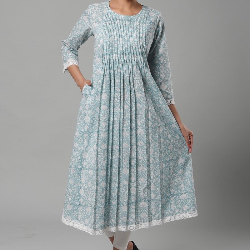 Indian Block Print Dress - Etsy