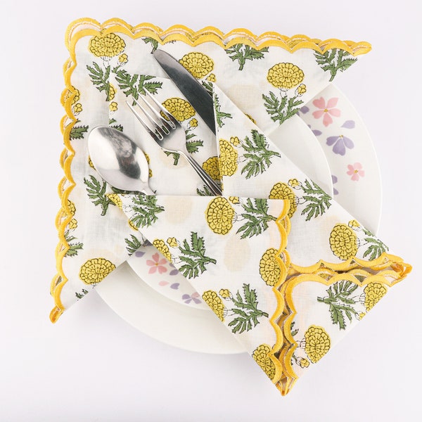 Marigold Block Print - Etsy