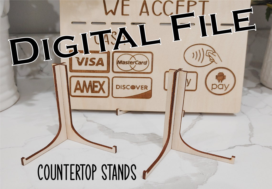 DIGITAL FILE Glowforge Square We Accept Payment Sign and Icons - SVG ...