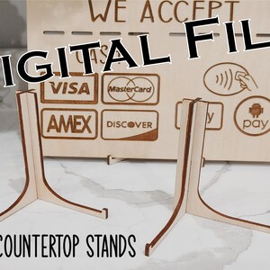DIGITAL FILE Glowforge Square We Accept Payment Sign and Icons - SVG ...