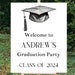 Editable Graduation Party Welcome Sign Template, Printable Minimalist ...