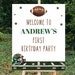 Editable Football Party Welcome Sign Template Printable - Etsy