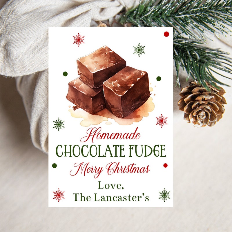 Homemade Fudge Stickers - Etsy UK