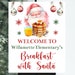 Editable Breakfast With Santa Claus Welcome Sign Template, Printable ...