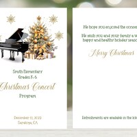 Printable Music Program Template | Student Recital | Piano Recital ...