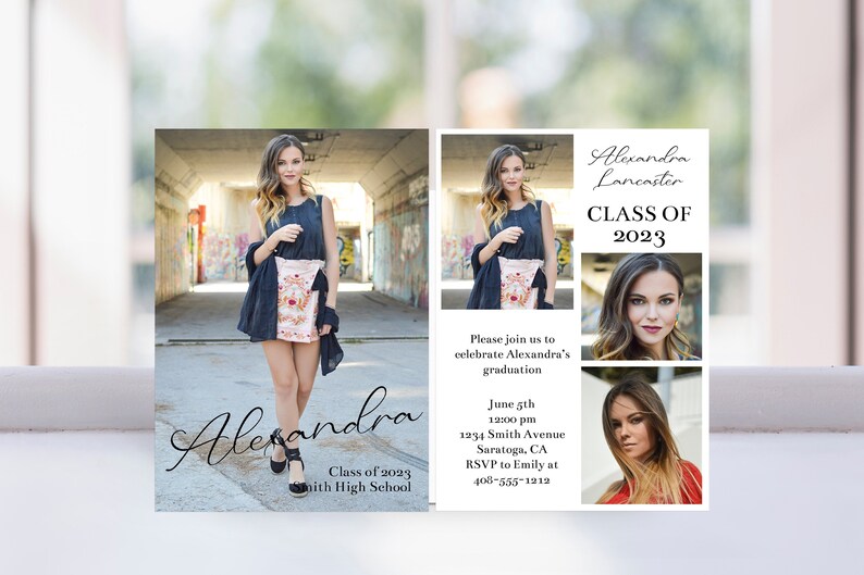 Editable Graduation Announcement Template Printable Graduation - Etsy