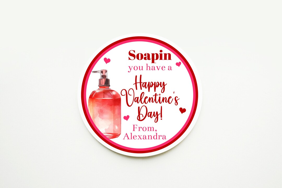 Shipped Soapin You Have A Happy Valentine's Day Gift Tag, Valentines ...