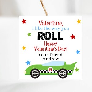 Editable Race Car Valentines Cards Bundle Set Templates, Racing ...