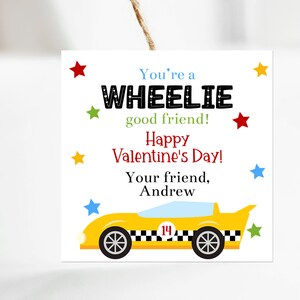 Editable Race Car Valentines Cards Bundle Set Templates, Racing ...