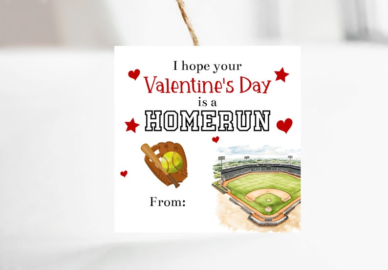 Printable Softball Valentines Cards Bundle Set Templates Softball ...