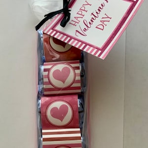 Printable Valentine's Day Mini Chocolate Bar Wrappers Set With Tag ...