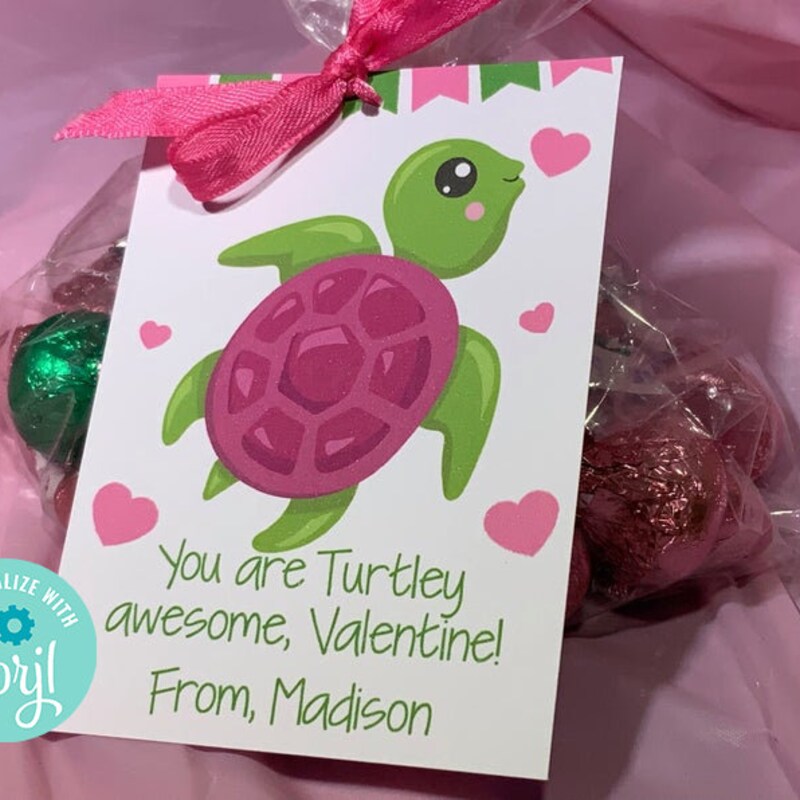 Turtle Valentine - Etsy