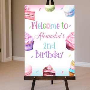 Editable Two Sweet 2nd Birthday Bundle Templates, Printable Sprinkle ...