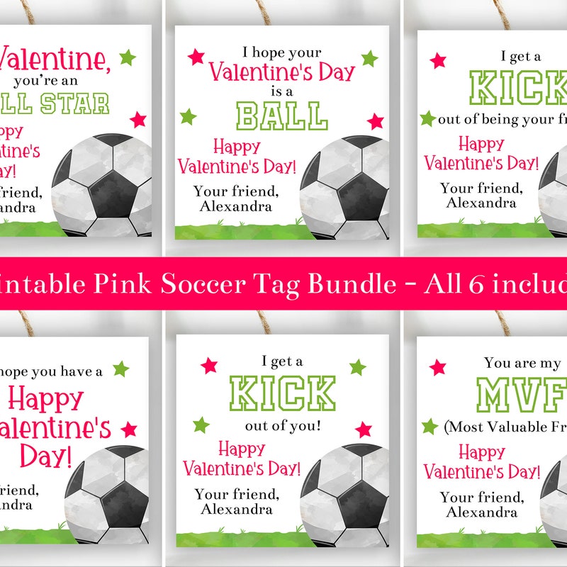 Soccer Valentine - Etsy