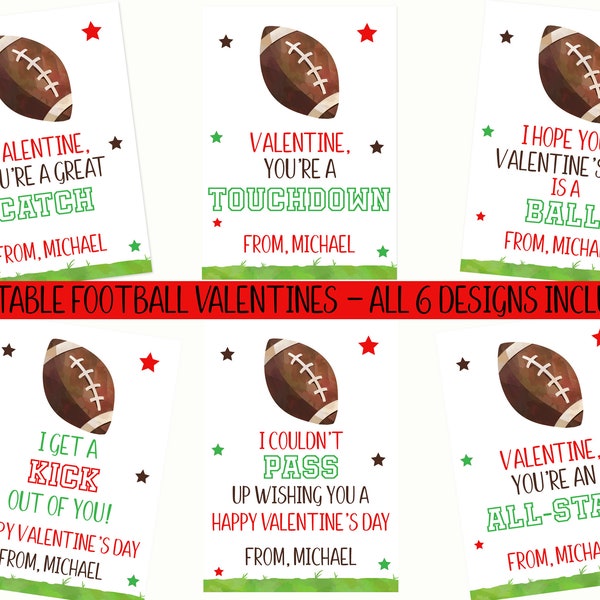 Sports Valentine - Etsy