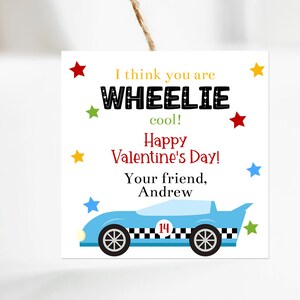 Editable Race Car Valentines Cards Bundle Set Templates, Racing ...