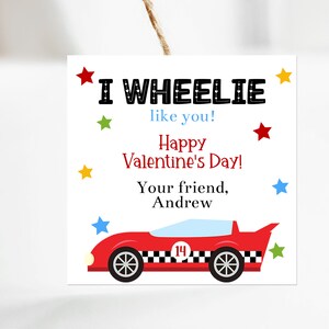 Editable Race Car Valentines Cards Bundle Set Templates, Racing ...