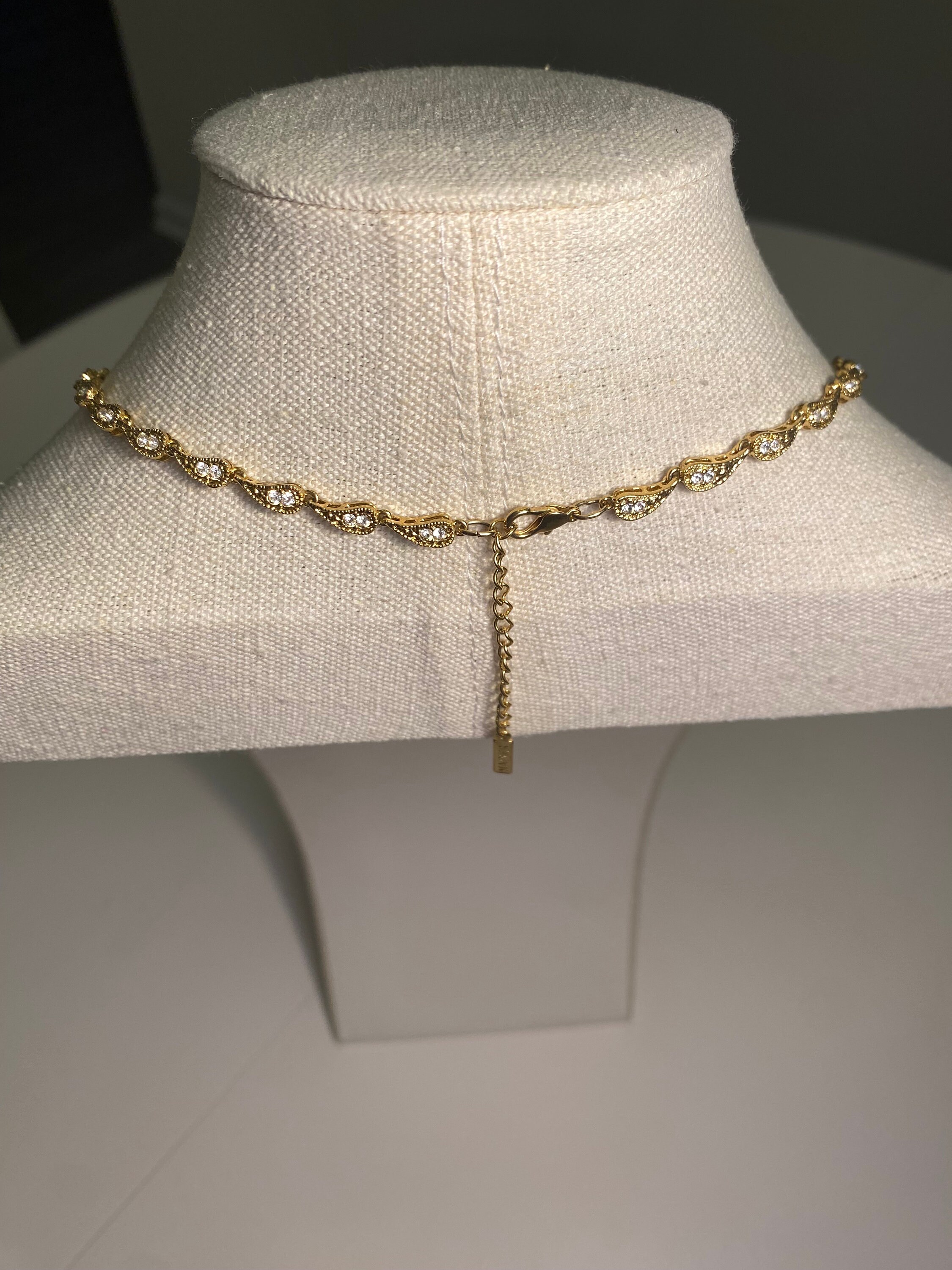 Napier Vintage Estate Gold Plated Comma Chain Link Necklace Glistening ...