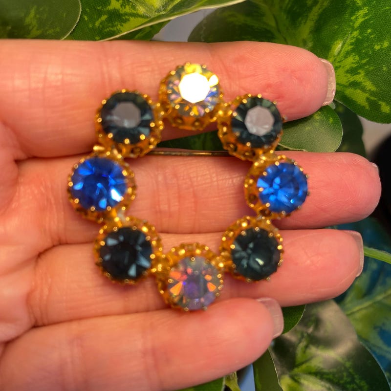 Austria Circle Brooch - Etsy