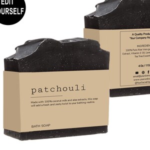 Sem DIY Custom Soap Label Printable Soap Label edit in - Etsy