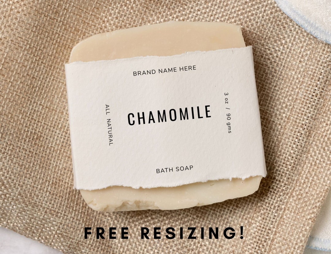 Minimalistic Soap Label Design Editable DIY Custom Soap - Etsy Finland