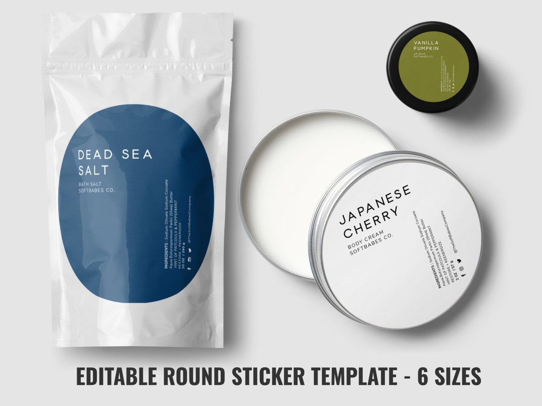 Avery Round Label Template 6 Sizes Circle Labels Template DIY Round ...