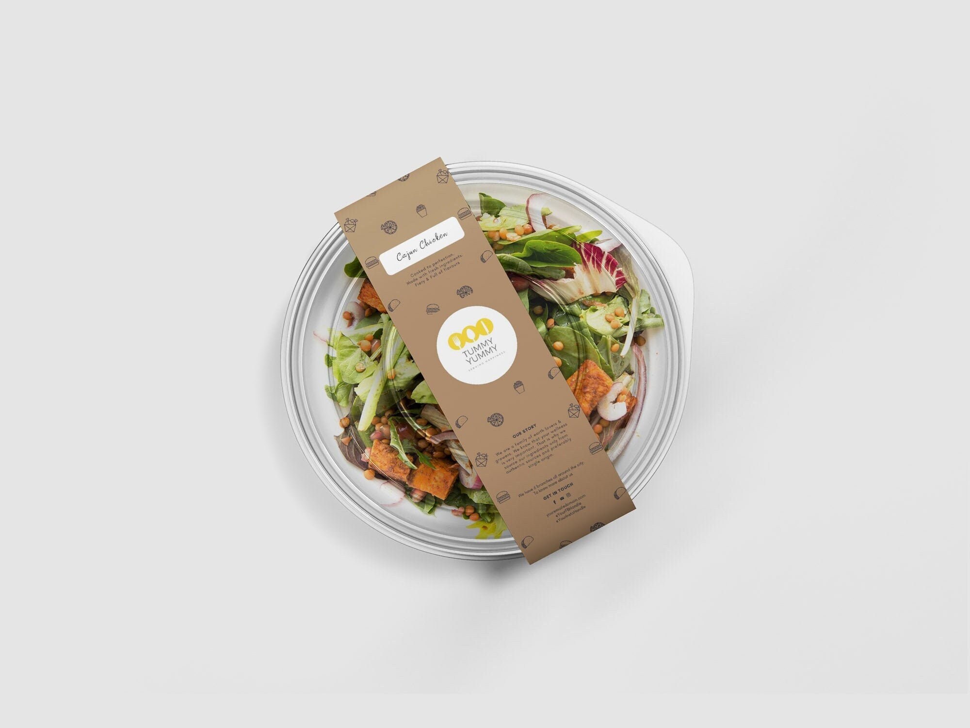 Takeaway Box Label Template-4 SIZES Takeout Box Label DIY - Etsy