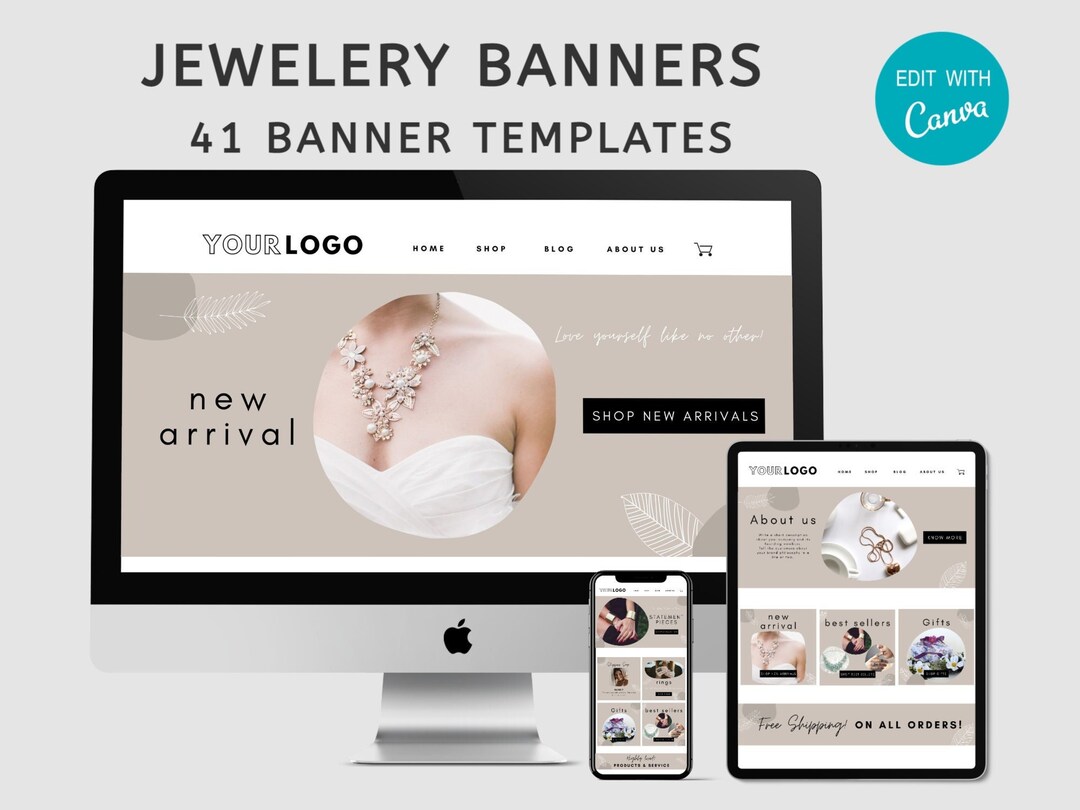 Boho Website Template 41 TEMPLATES Beauty Website Boho - Etsy