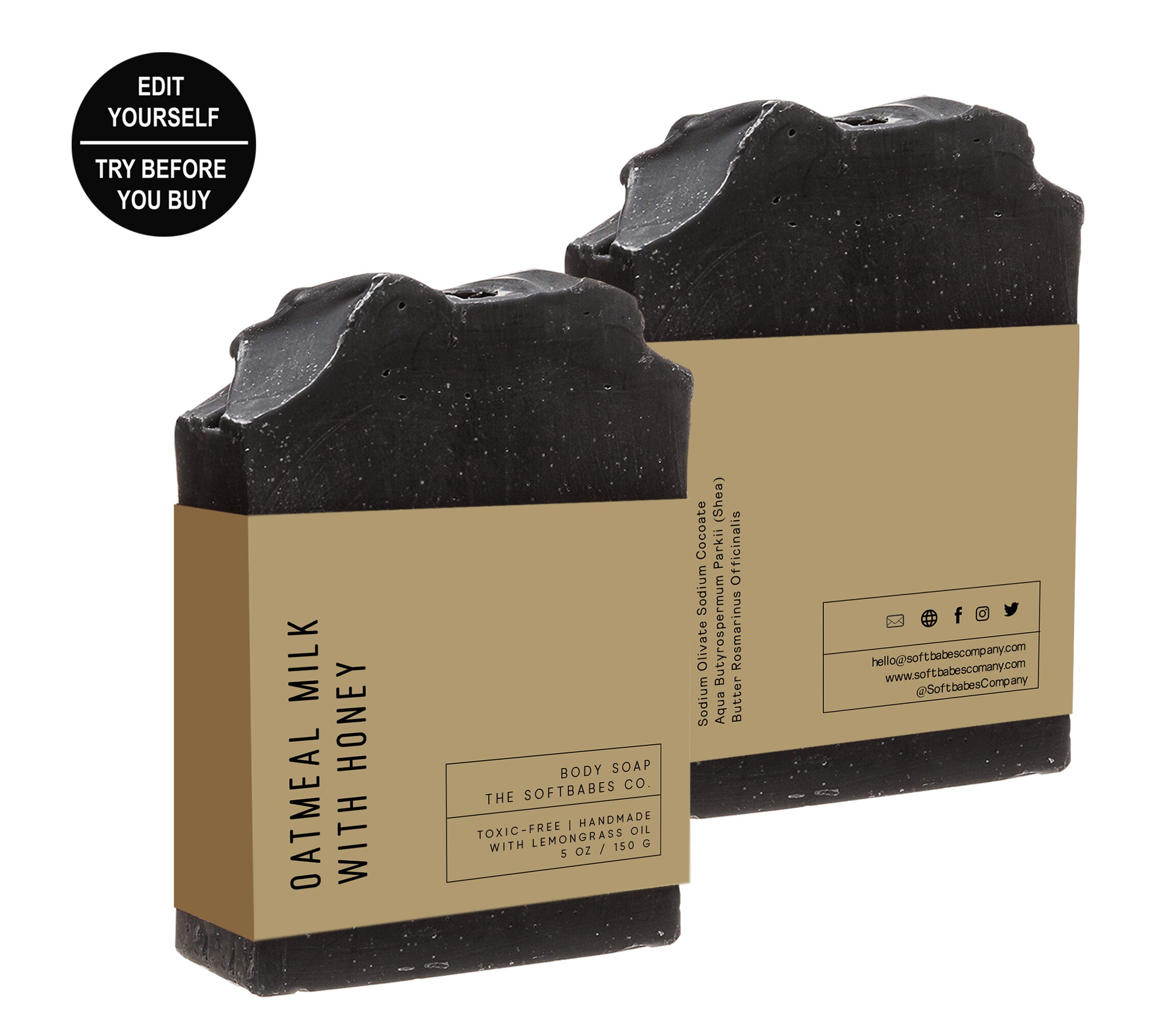 Soap Label Template Editable Diy Custom Soap Label Etsy