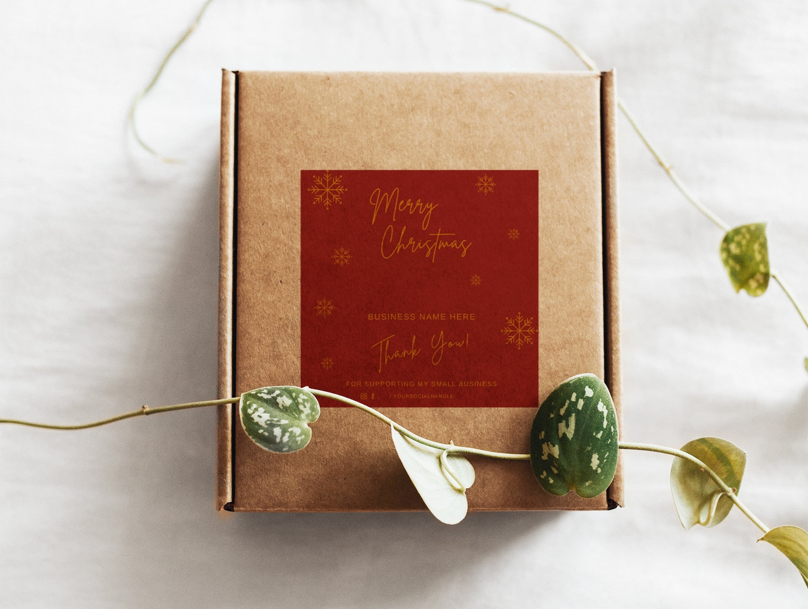 Christamas Packaging Label 3 SIZES Holiday Packing Printable - Etsy